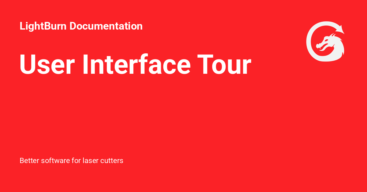 User Interface Tour - LightBurn Documentation